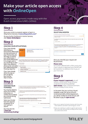 Dutch Universities/UMCs (VSNU) Agreement | Wiley